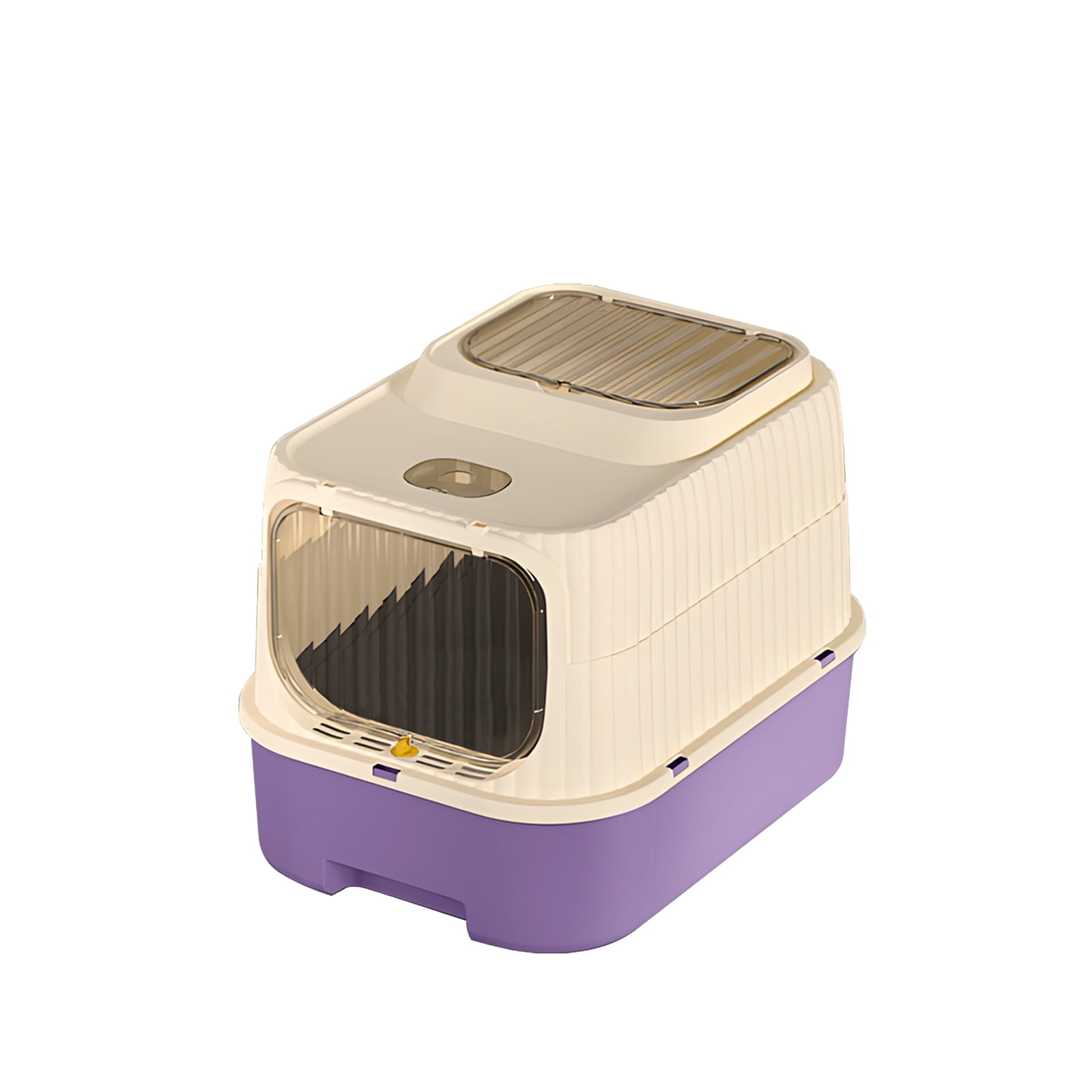 Cat Litter Box with Drawer, Enclosed Litter Tray for Cat, Rabbit, Anti ...