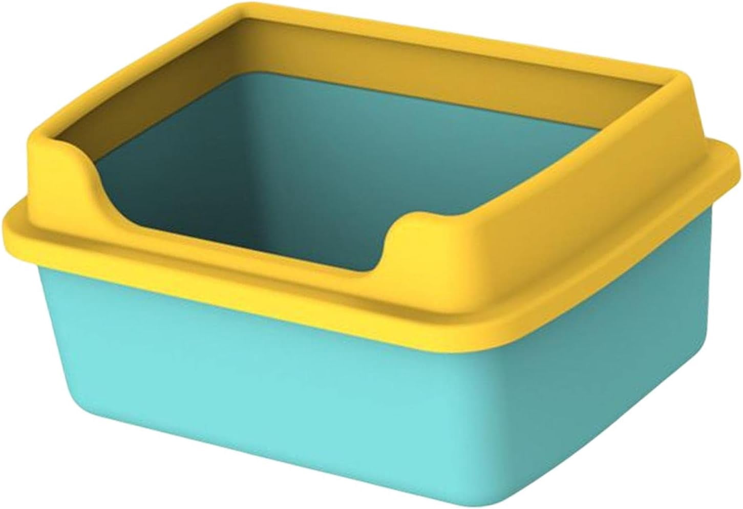 Cat Litter Boxes for Indoor Cats with High Sides Easy Clean Open Top ...