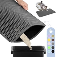 GORILLA GRIP Cat Litter Box Mat, Water Resistant Kitty Litter Trapping ...