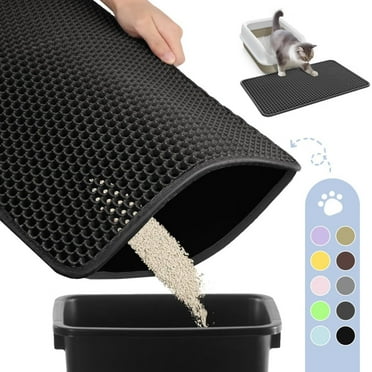 Skywin Cat Litter Mat For Litter Box (Grass) – 16 x 23 Inch Cat Litter ...