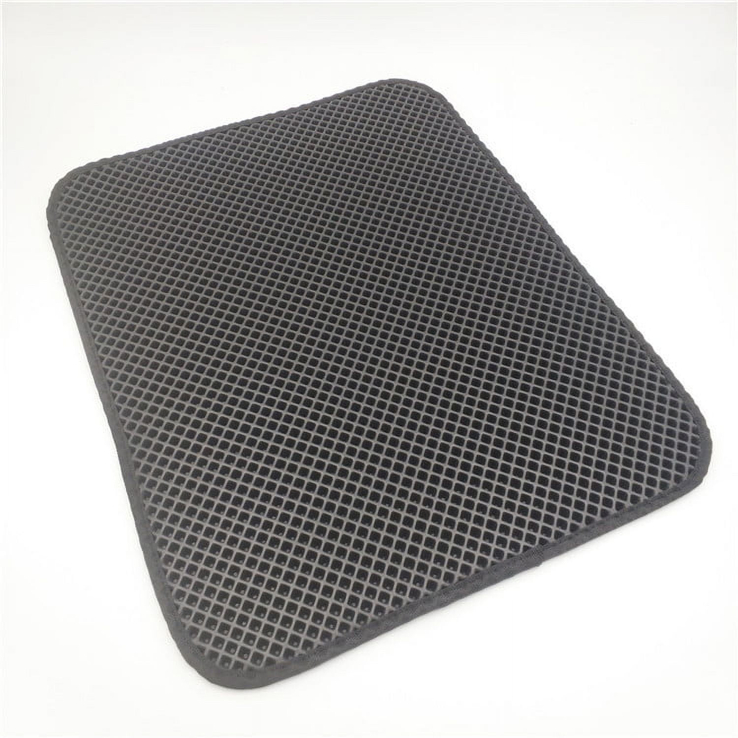 Cat Litter Mat, 24"x17.5" 2 Layer Cat Litter Trapping Mat, Non Slip ...