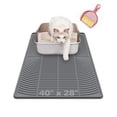 Cat Litter Mat 40'' x 28'' Silicone Use for Cat Litter Boxes - Walmart.com