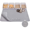 Cat Litter Mat 47" x 35" Upgraded Felt & Fabric Material Cat Trapping ...