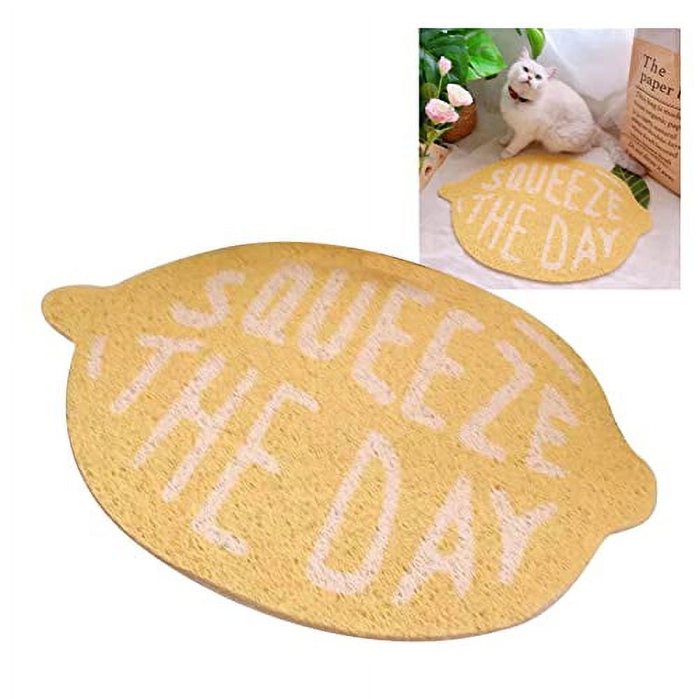 Cat Litter Mat, Cat Food Catching Mat Flexible Fruit Shape Skid Resistance High Toughness PVC ...