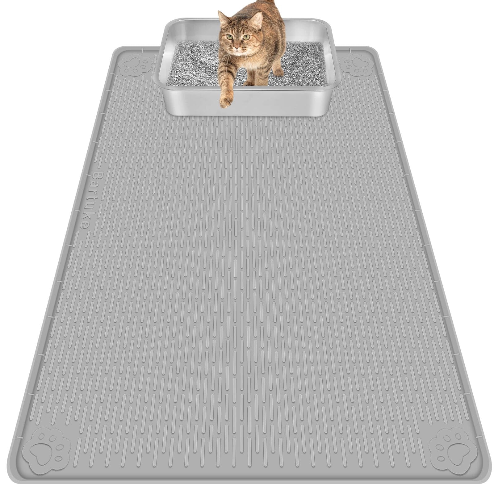 Cat Litter Mat, Extra Large 40" x 28" Silicone Mat Litter Trapping Mat ...