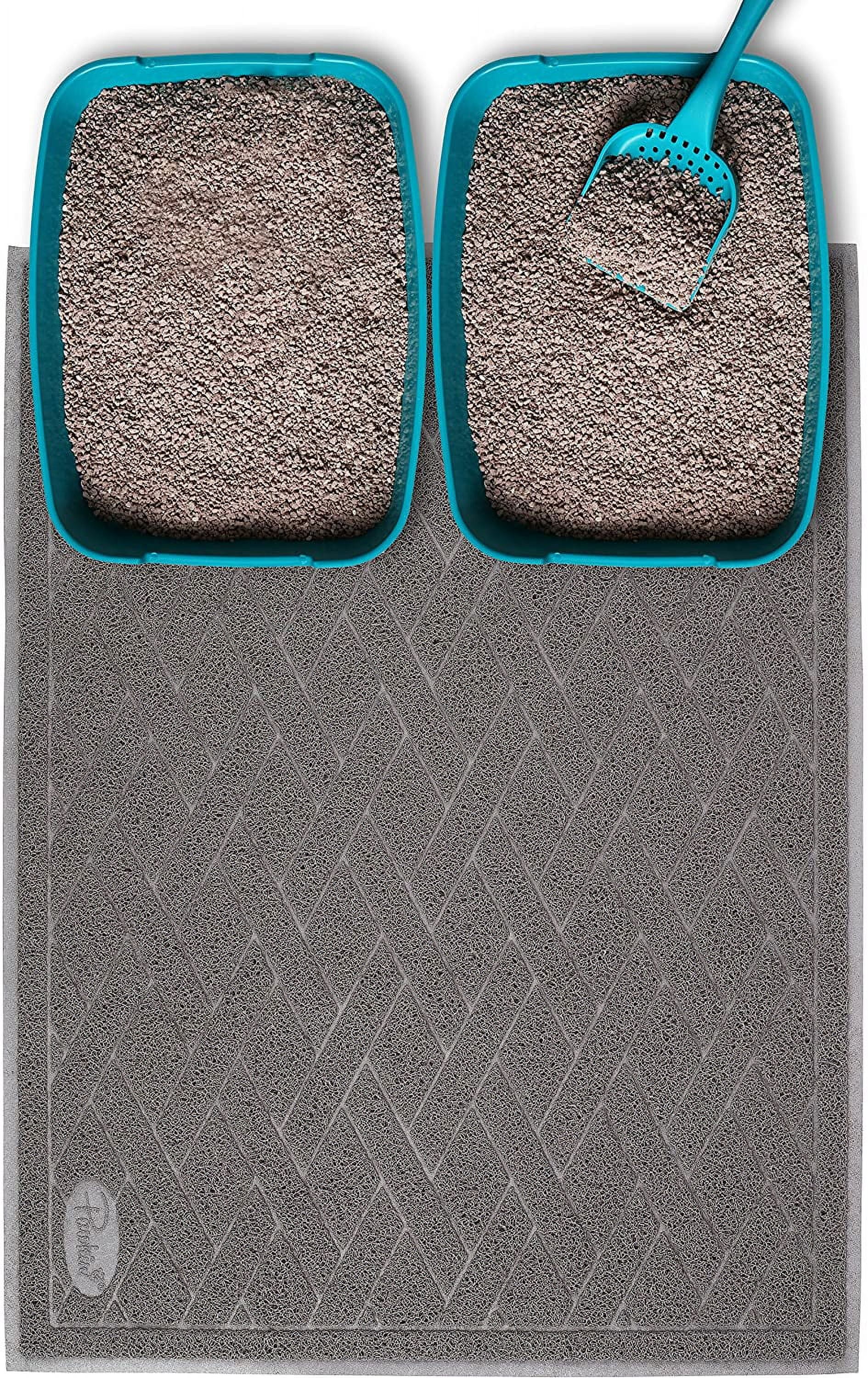 Cat Litter Mat, Jumbo XX-Large, 4x3 Feet, Fits Two Litter Boxes or ...