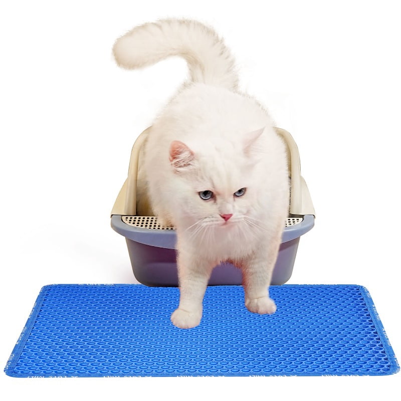 Cat Litter Mat, Kitty Litter Trapping Mat, Double Layer Mats with MiLi ...