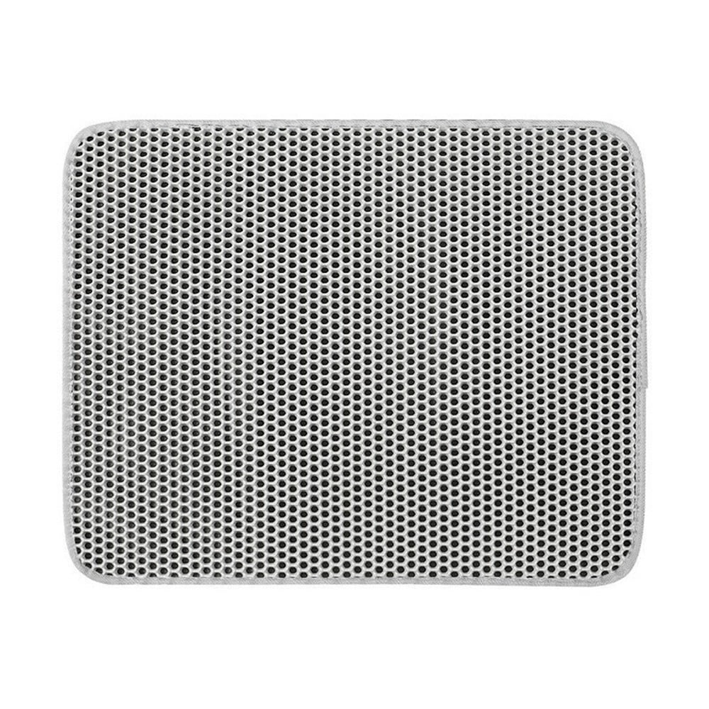 Cat Litter Mat Large Cat Litter Trapping Mat 30x30cm Double Layer Urine ...