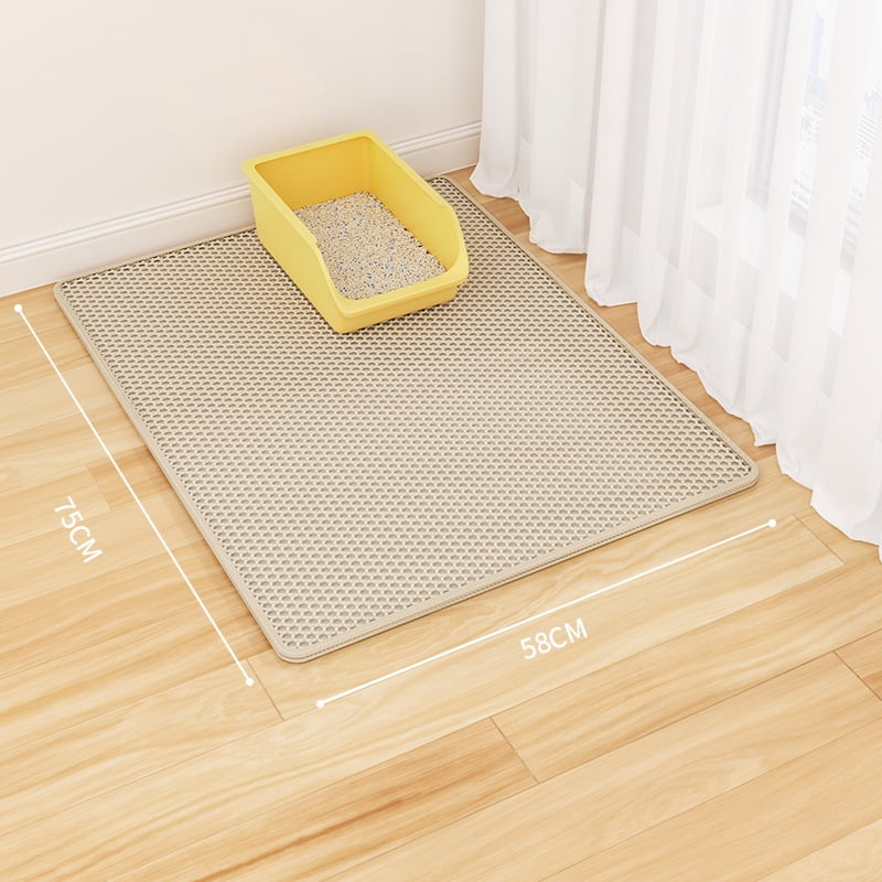 Cat Litter Mat Litter Box Anti-Splash Mat Cat Anti-out Sand Control Mat ...