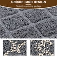 Cat Litter Mat Litter Box Mat，Litter Trapping Mat Durable PVC Pad, Easy ...