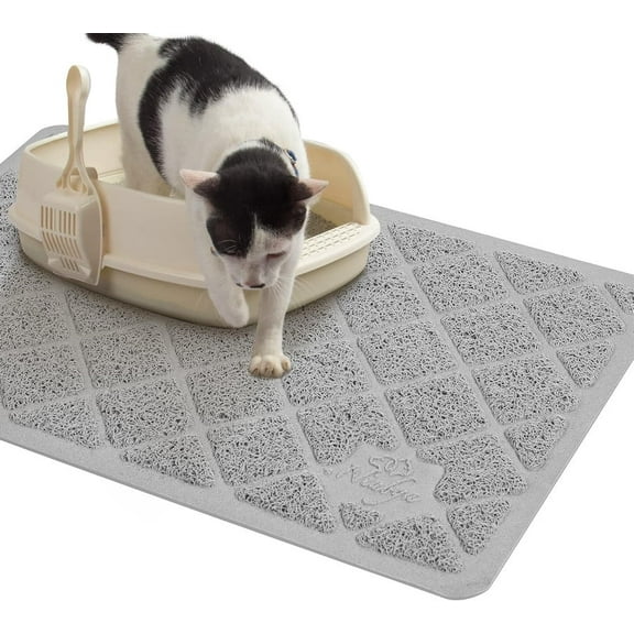 Catit Litter Pan Mat, Grey - Walmart.com