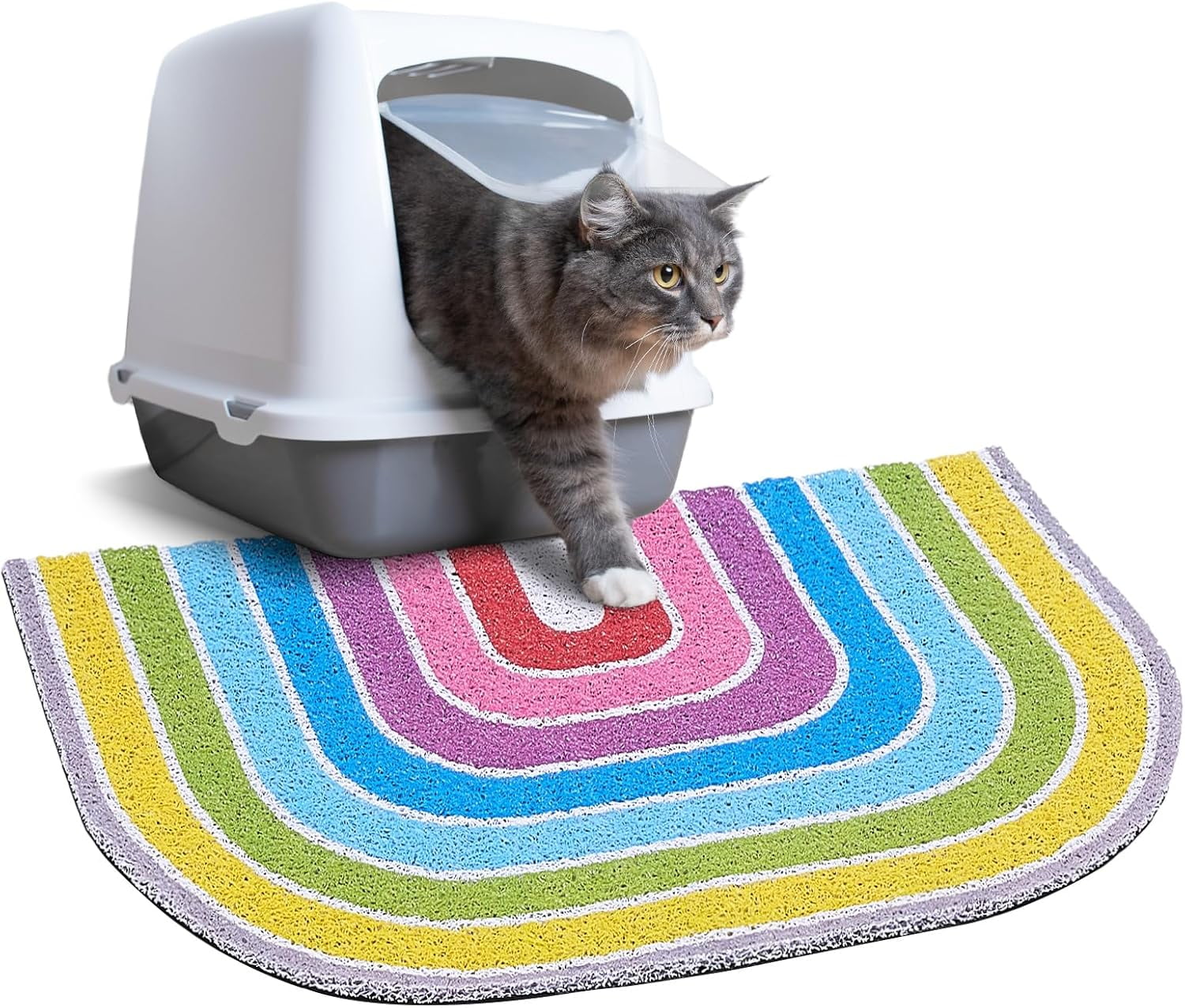 Cat Litter Mat Quality Litter Box Mat Large Non-Slip Cat Litter Mat ...