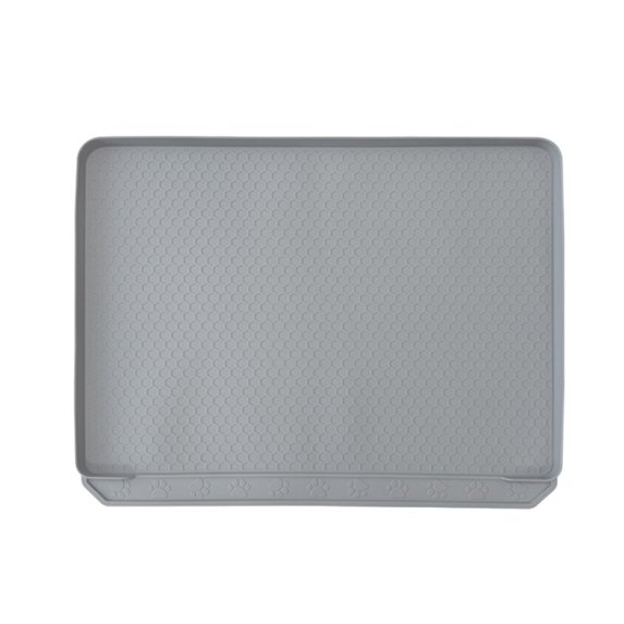 Cat Litter Mat Raised Edge Silicone Easy Clean Floor Protection for ...
