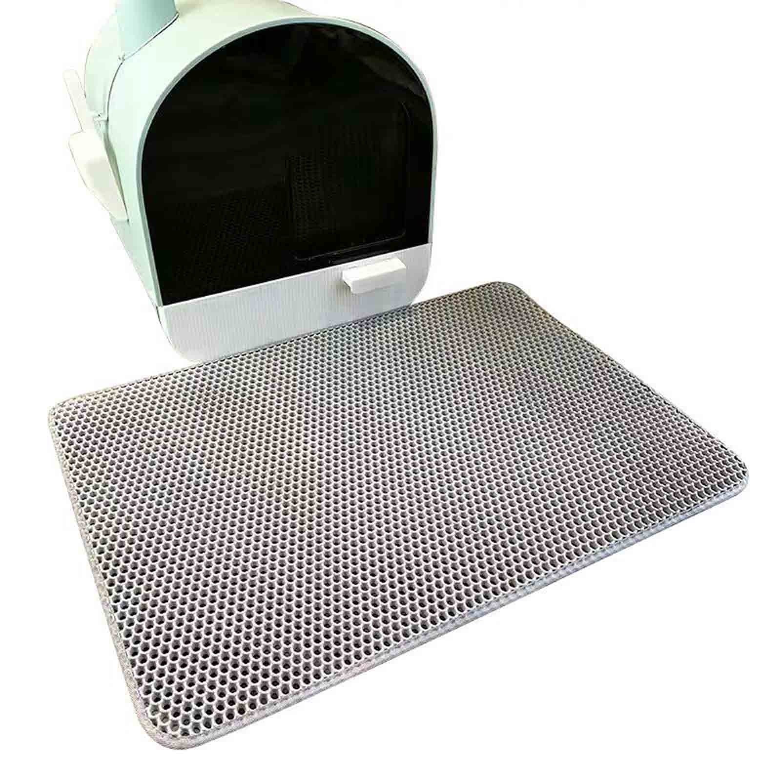 Cat Litter Mat, Waterproof Litter Box Mat, Honeycomb Double Layer ...