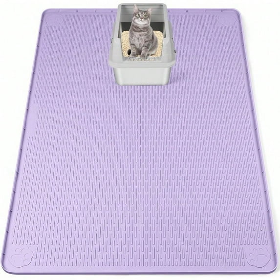 Cat Litter Mat XXL Extra Large 50 x 35 Silicone Mat Litter Trapping Mat ...