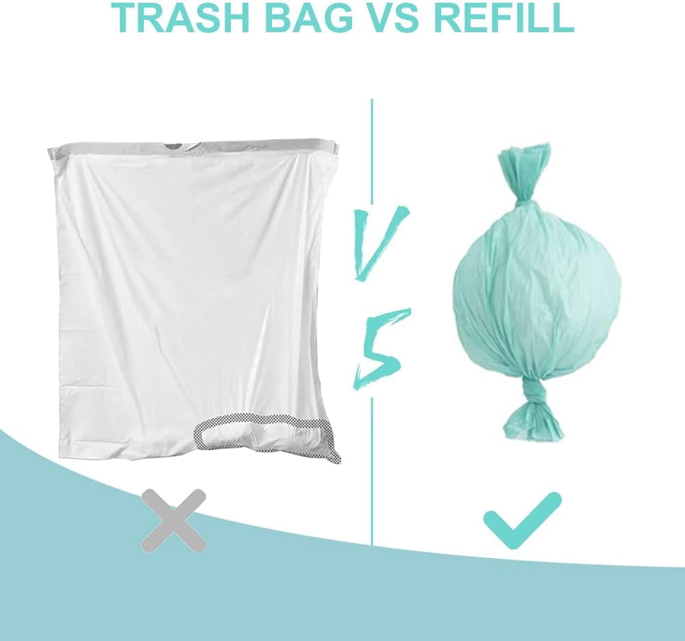 Cat Litter Pail Liner Refills Bags Compatible with Litter Champ Litter ...
