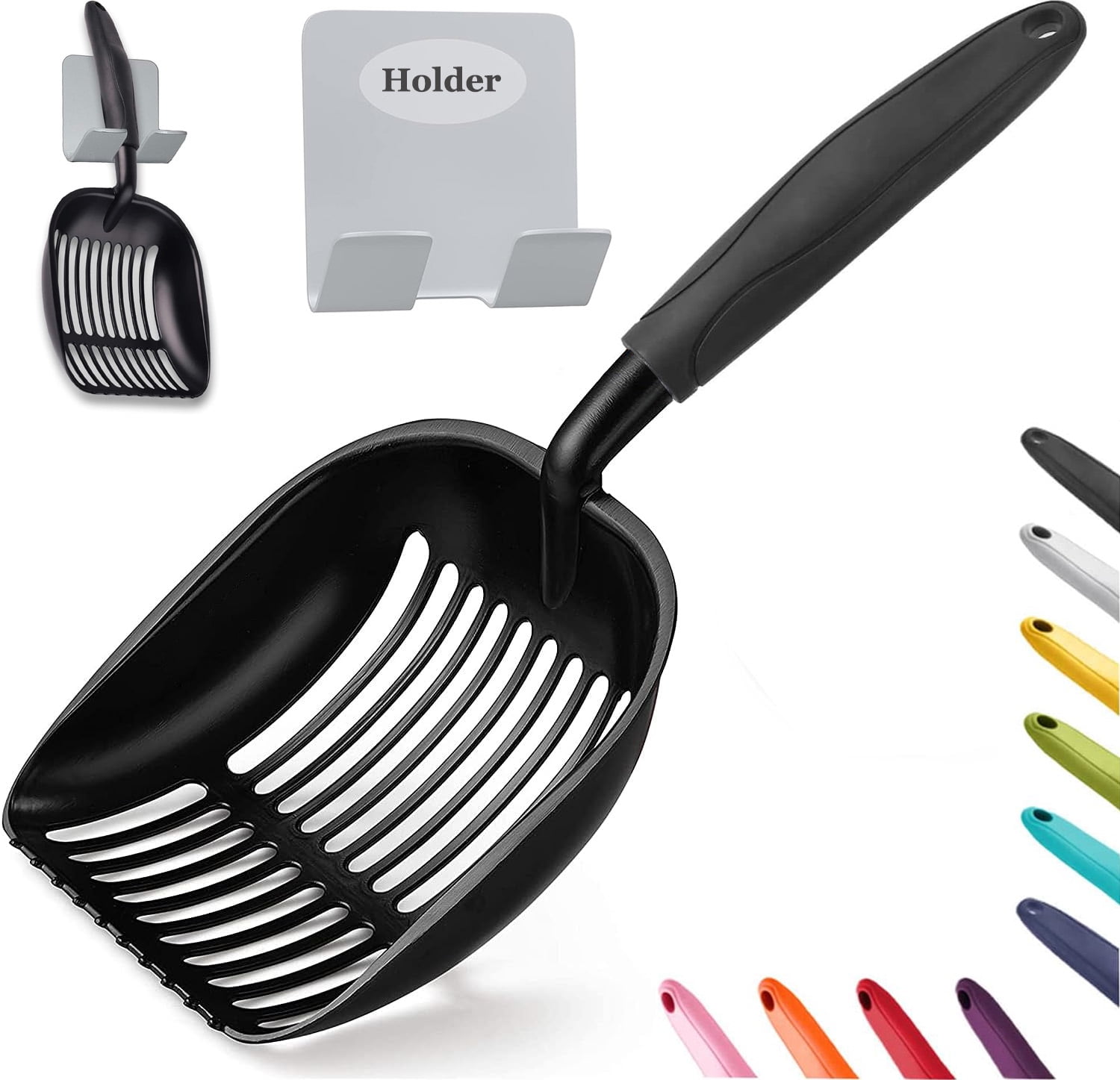 Large Cat Litter Scoop, Aluminum Alloy Sifter, Deep Shovel, Long Handle ...