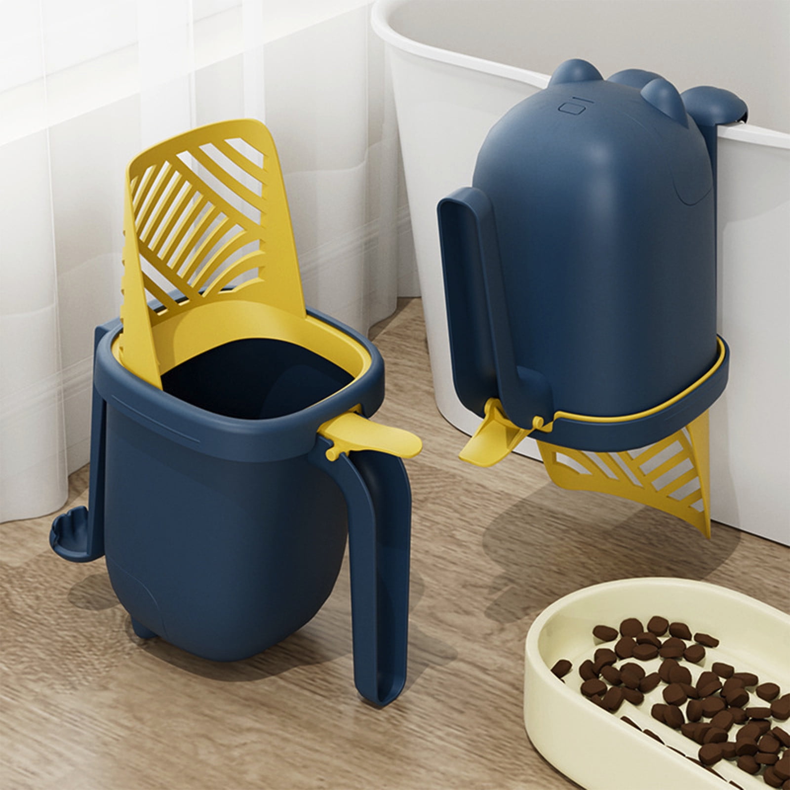 Cat Litter Scoop with Holder | 3-in-1 Portable Poop Disposal System ...