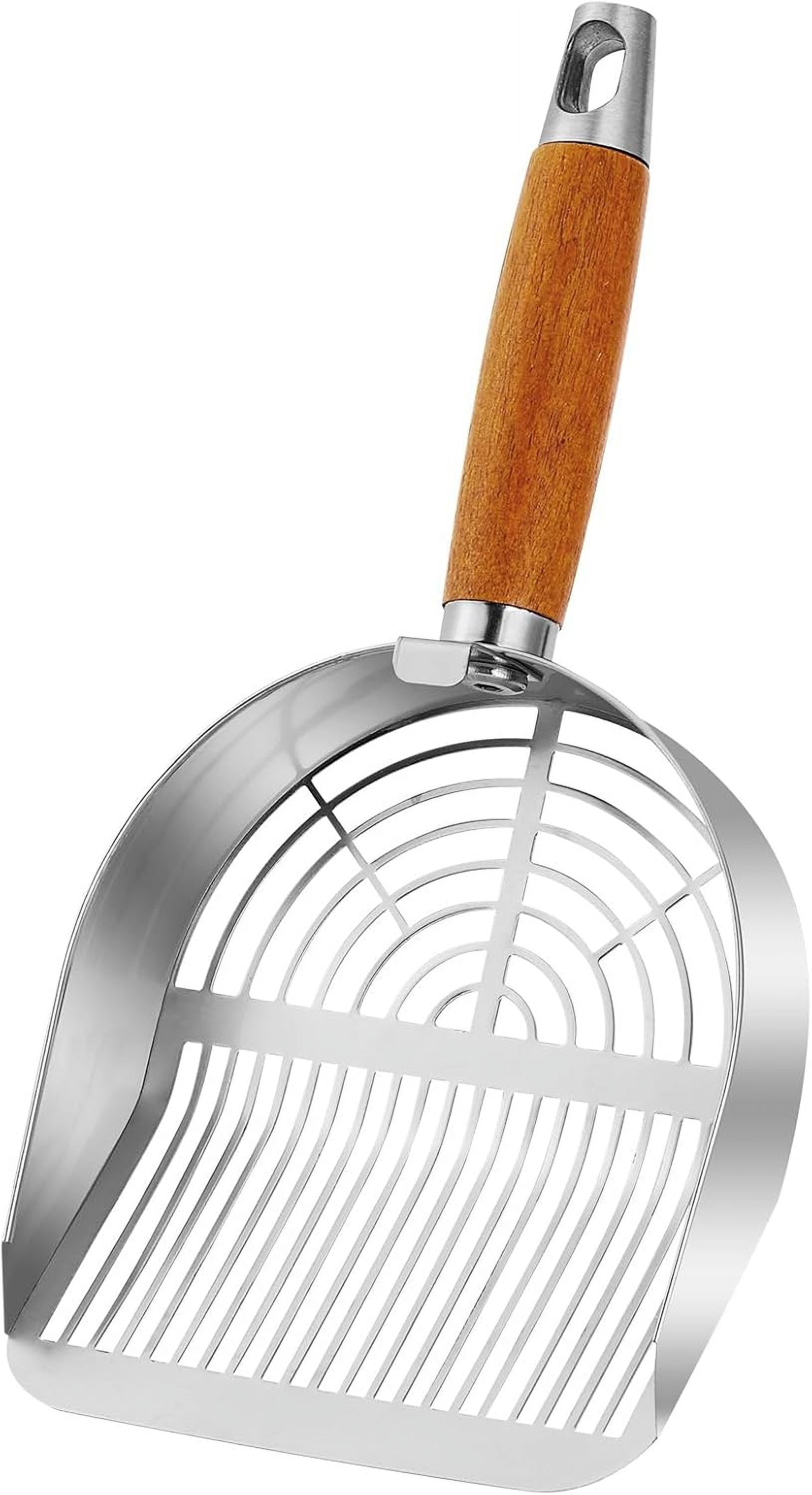 Cat Litter Scoop with Hook, Heavy Duty and Speed Sifter 304 Stainless ...