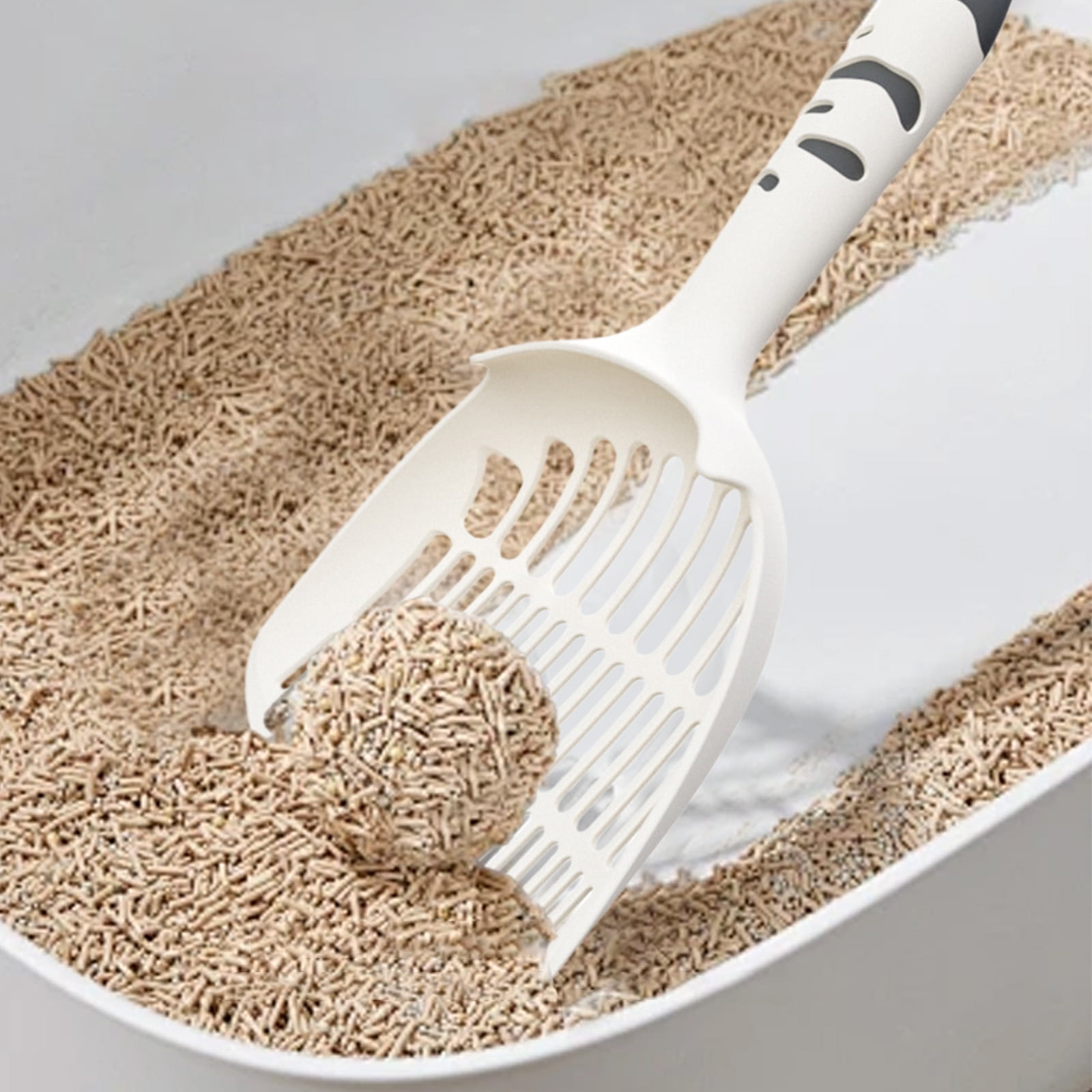 Cat Litter Scoop | Large Plastic Poop Removal Shovel with Sloping Head ...