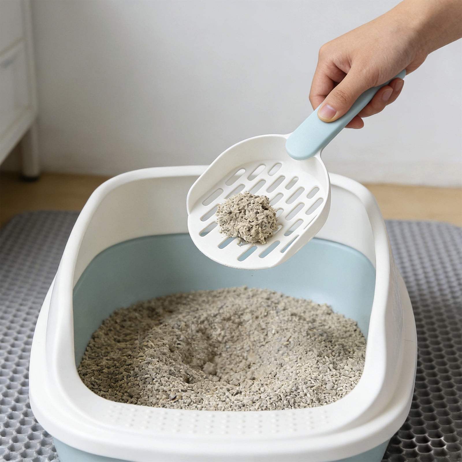 Cat Litter Scoop, Litter Sifter Scoop with Hollow Grid for Pine Pellets ...