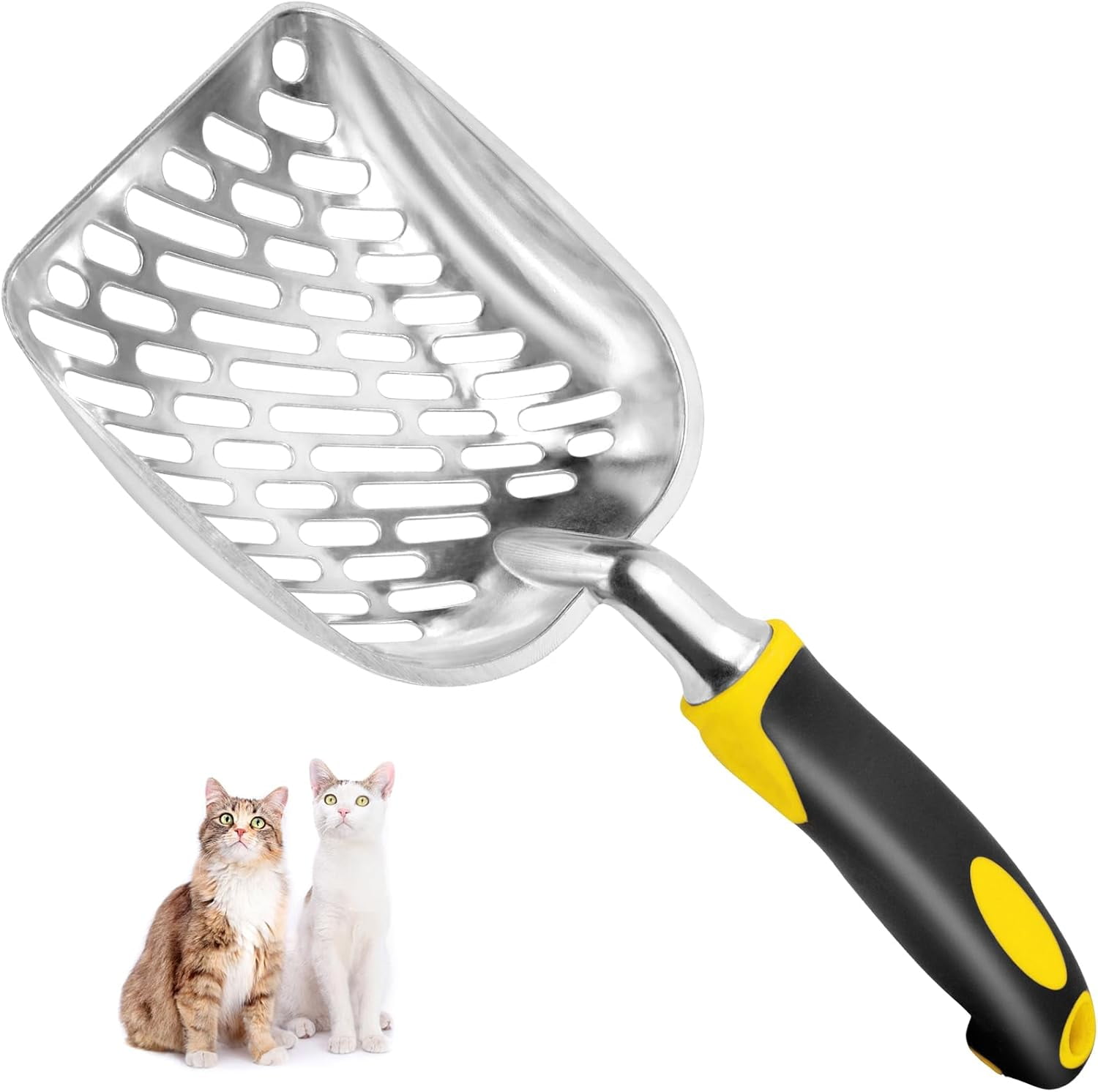 Cat Litter Scoop,Mesh Shovel,Stainless Steel Metal Scoop,Poop Sifting ...