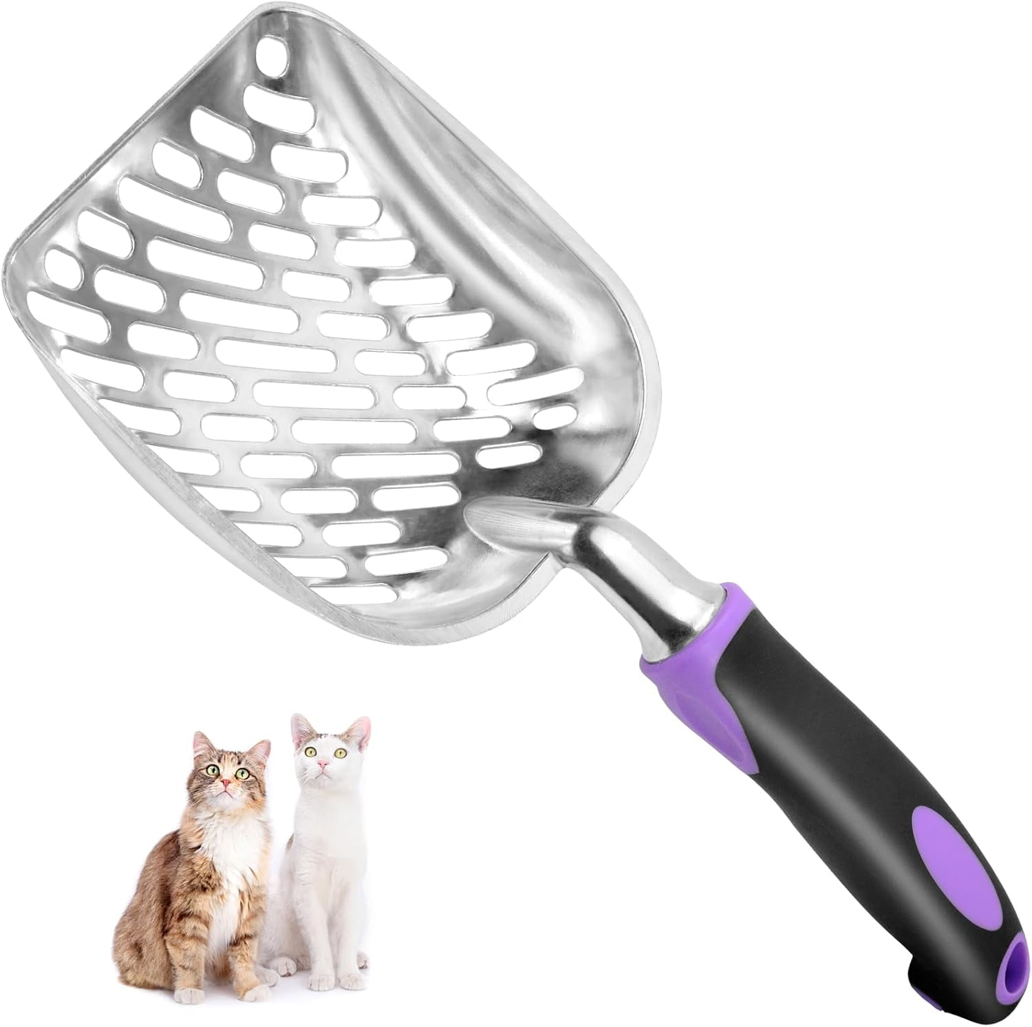 Cat Litter Scoop-Metal Cat Scooper-Long Handle Scoop,Cat Scooper-Poop ...