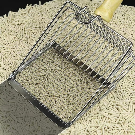Cat Litter Scoop - Metal Litter Scoop & Pooper Scooper, Large Stainless ...