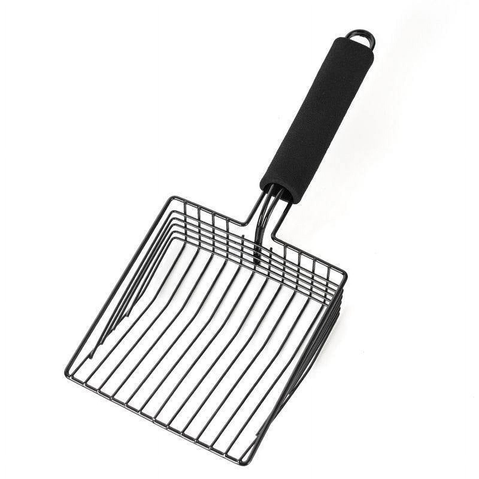 Cat Litter Scoop, Steel Metal Scooper with Deep Shovel and Long Foam ...