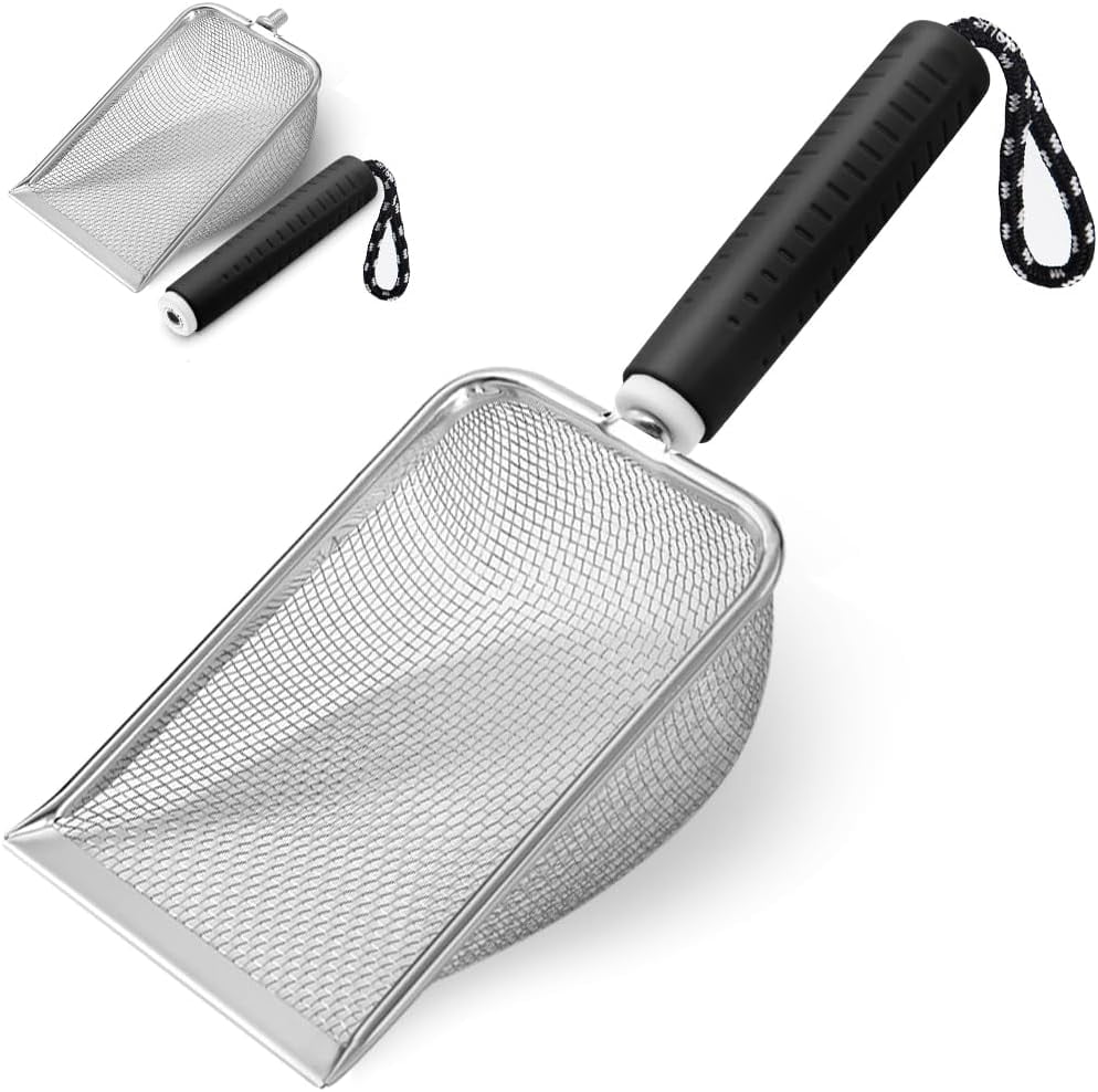 Cat Litter Scoop,Sturdy Litter Cleaner Corner Shovel,Detachable Handle ...