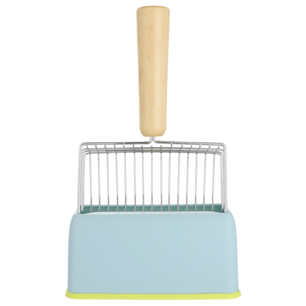 Byepica Cat Litter Scoop with Stand Metal Poop Scooper Caddy Durable ...