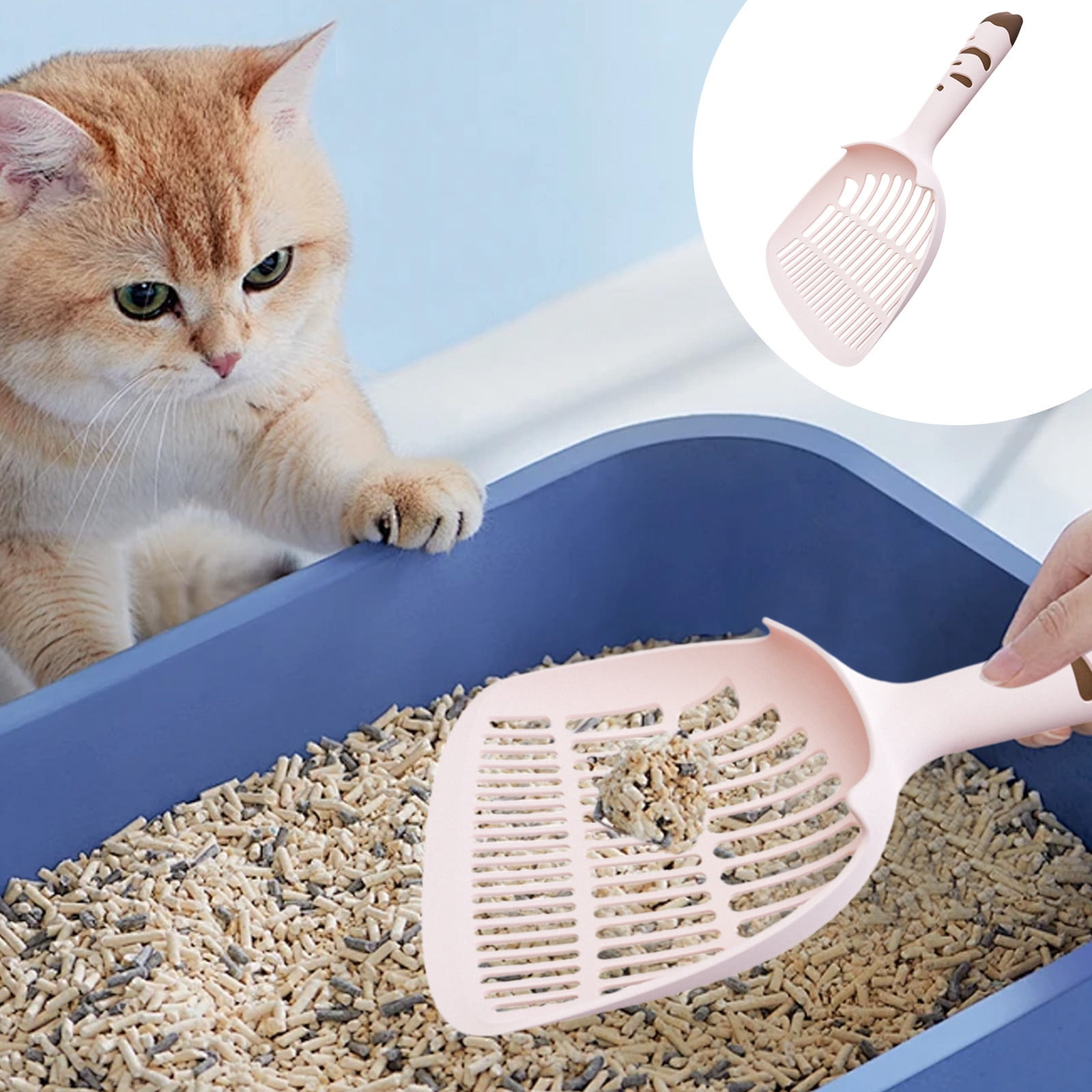Cat Litter Shovel Large Sand Scoop,2026 New Ergonomic Sloping Shovel ...