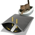 Cat Litter Trapping Mat for Small Spaces, 23.6"x14.6" Space-Saving ...