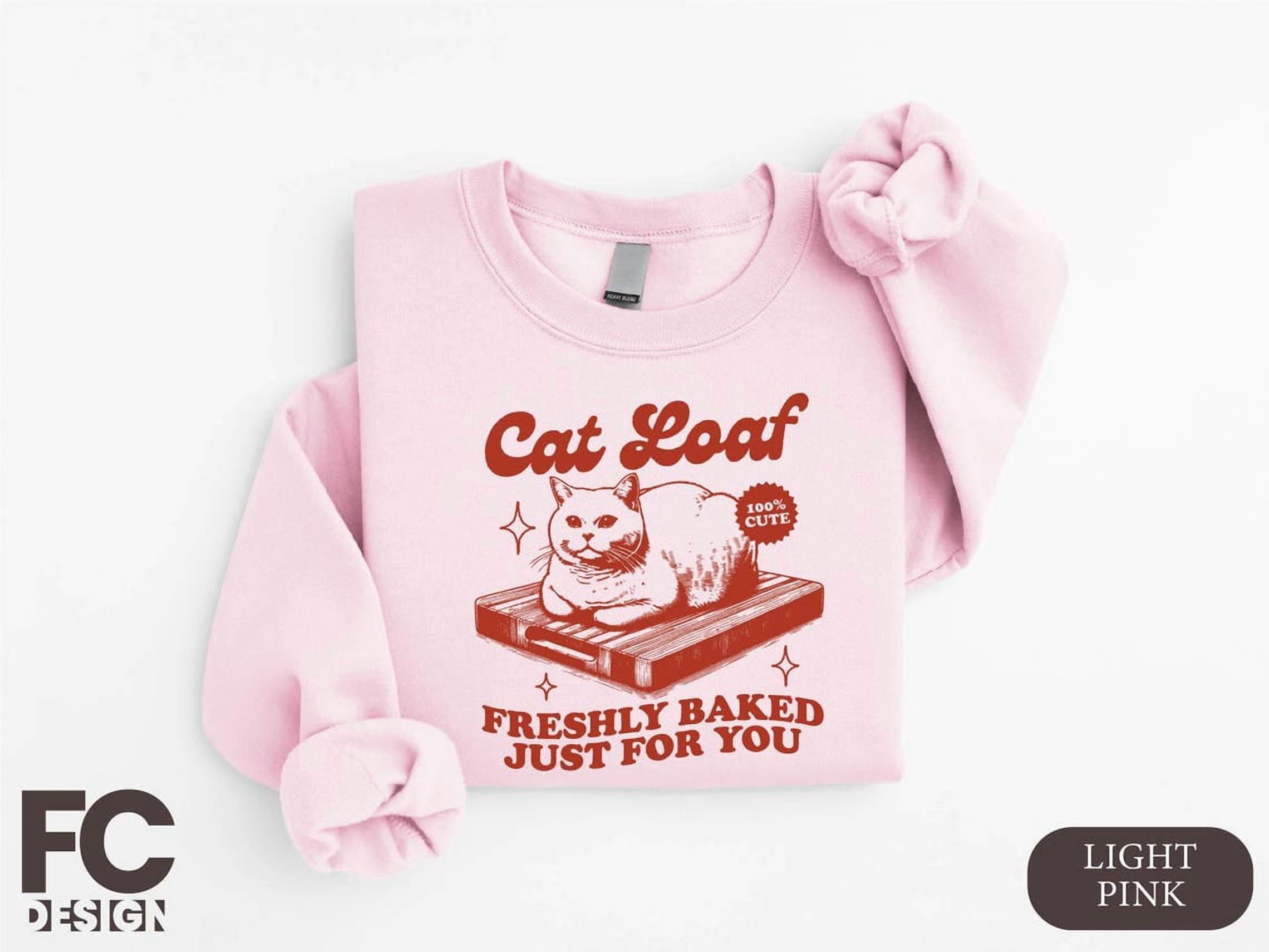 Cat Loaf SweatGraphic Animal Gag Cat Apparel, Cat Lovers, Cat Mom Cat ...