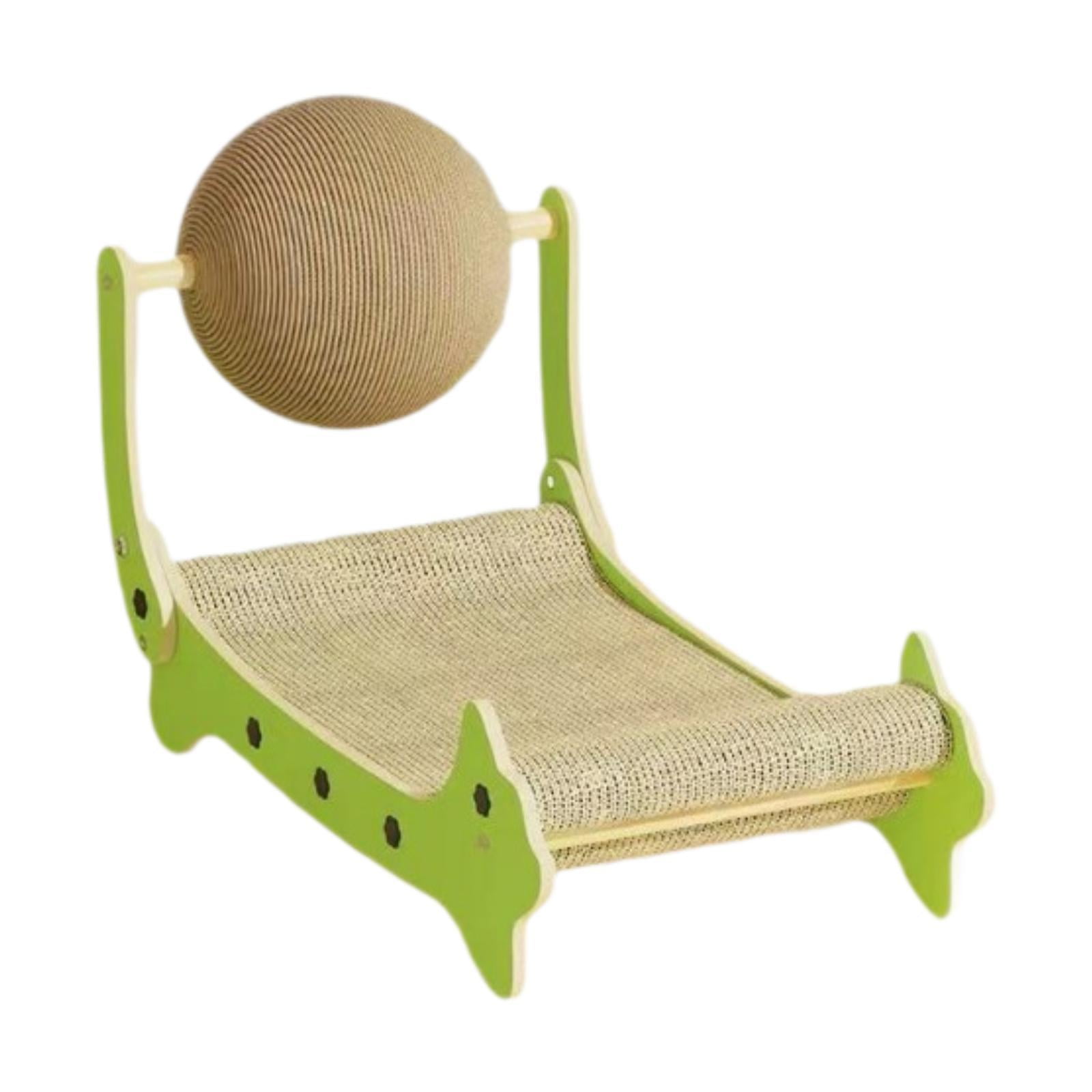 Cat Lounge Chair Cardboard Cat Scratching Chair Bed Pet Longue Wooden ...