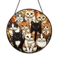 Cat Lover Acrylic Suncatcher Window Decor Stained Glass Style Cat ...