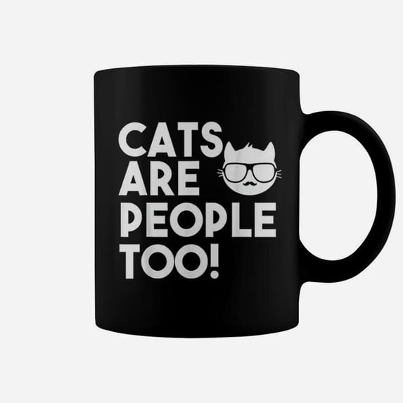 Cat Lover Funny Gift Cats Are People Too Coffee Mug - Walmart.com