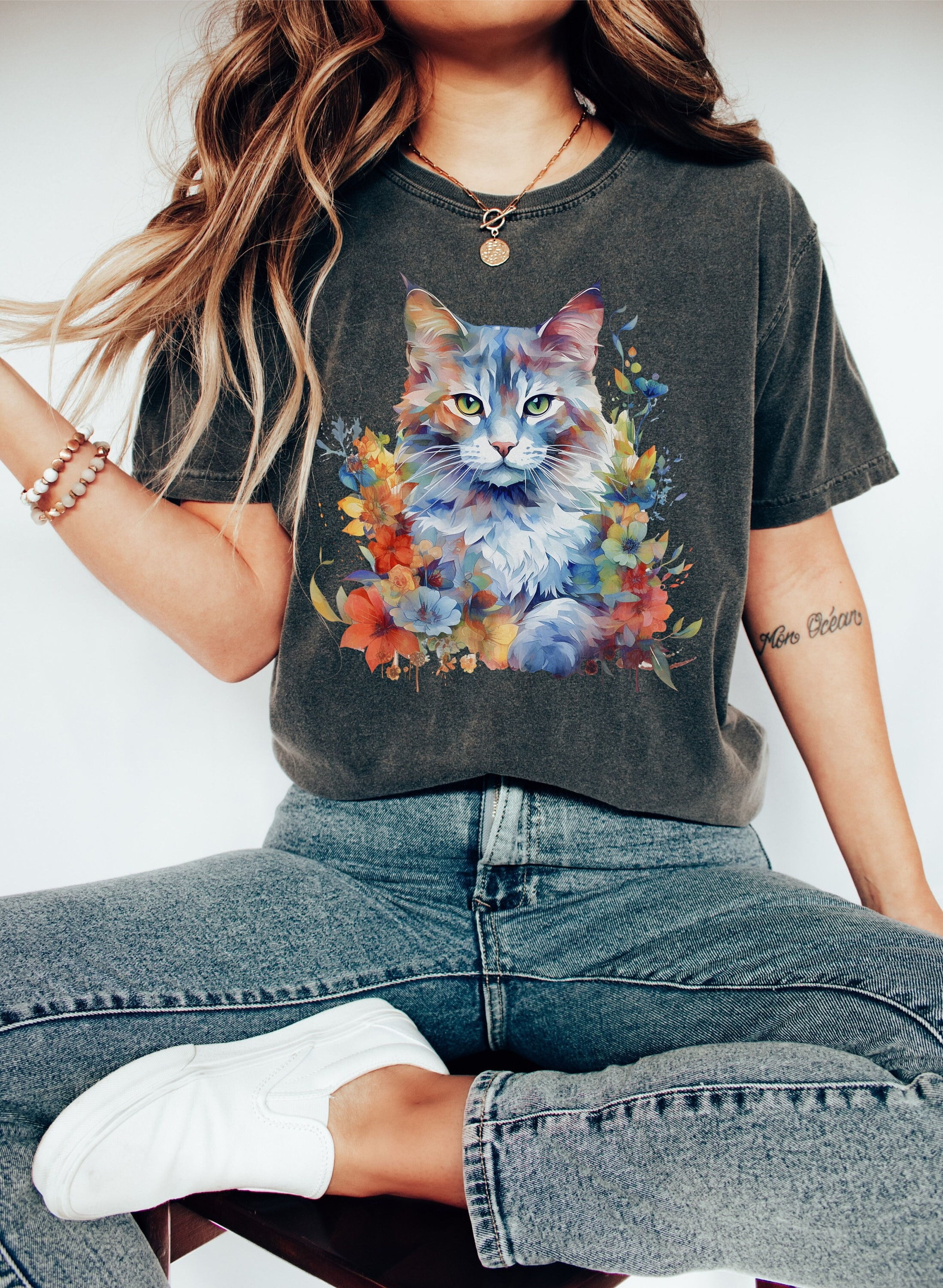 Cat Lover Gift Cat T Shirt Cat Mom Cat Lovers Shirt Funny Cat Shirt Cat ...