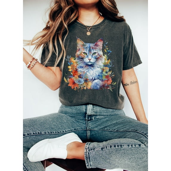 Cat Lover Gift Cat T Shirt Cat Mom Cat Lovers Shirt Funny Cat Shirt Cat ...