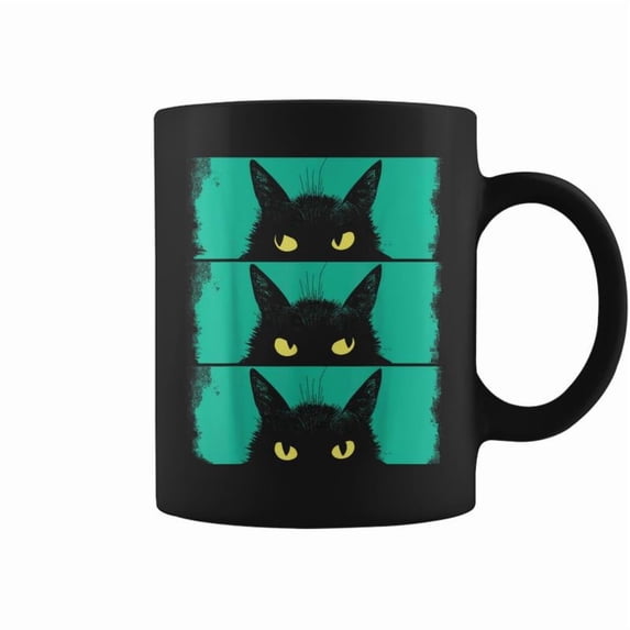 Cat Lover Grumpy Black Kitten Cat Mom Cat Dad Coffee Mugs - Walmart.com