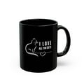 Cat Lover Mug I Love All the Cats, Black Ceramic Coffee Cup, Cat Rescue ...