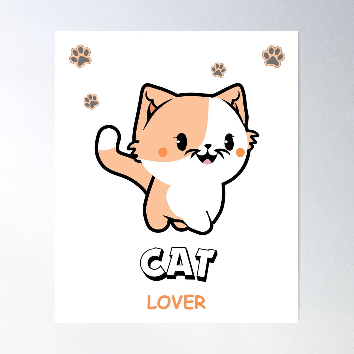 Cat Lover Poster Wall Art, Modern Wall Decor For Living Room Bedroom ...