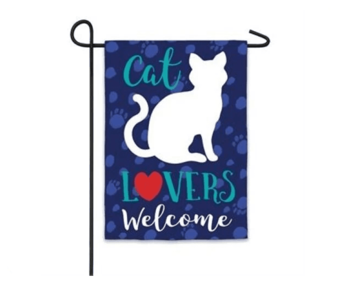 Cat Lovers Welcome Flag 12x18 POLE NOT INCLUDED Garden Flag - Walmart.com