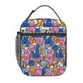 Cat Lunch Bag Reusable Zipper Closure Leakproof Insulated Cute Cats ...