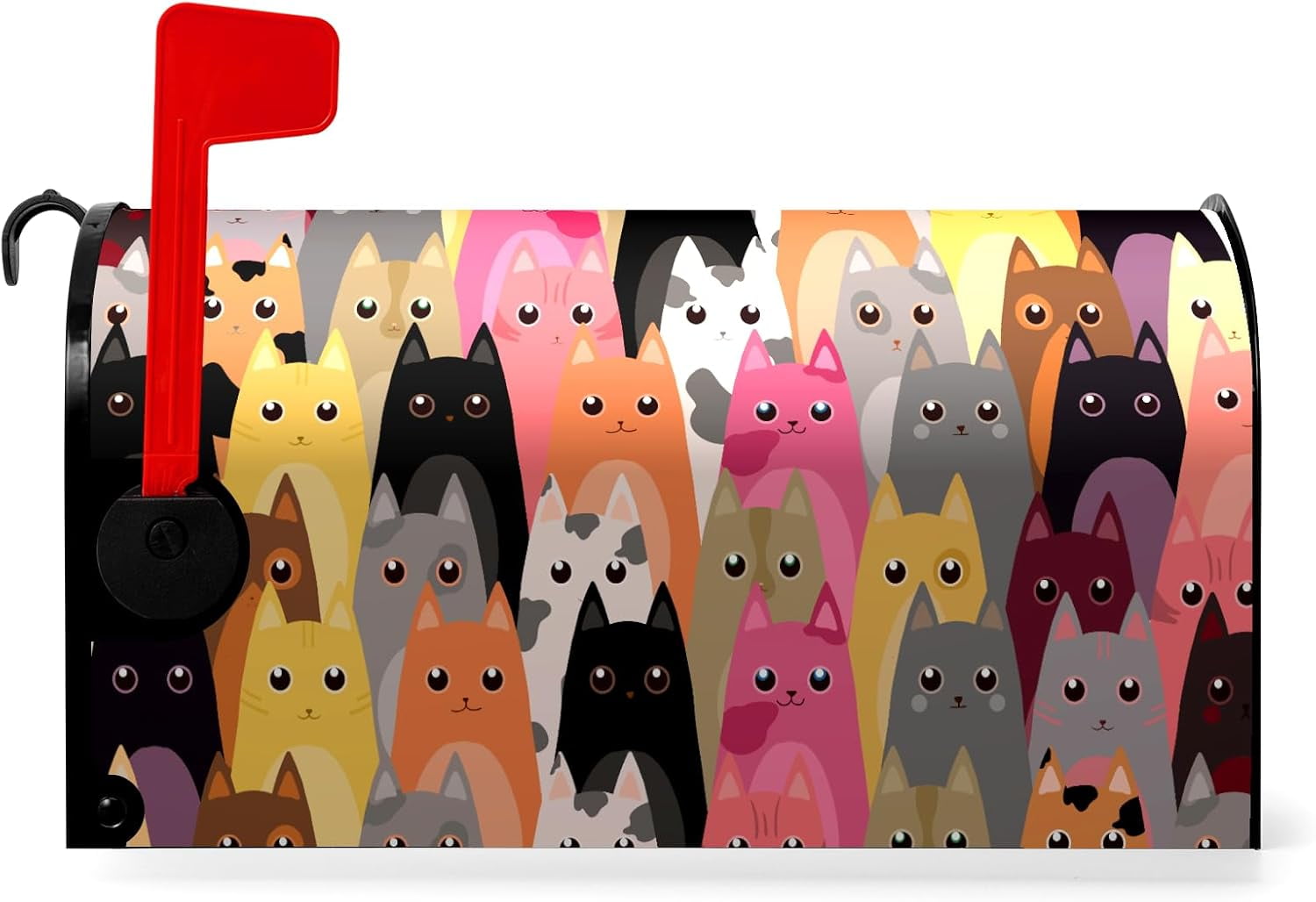 Cat Mailbox Covers Magnetic Watercolor Mailbox Cover Mailbox Wraps Post ...