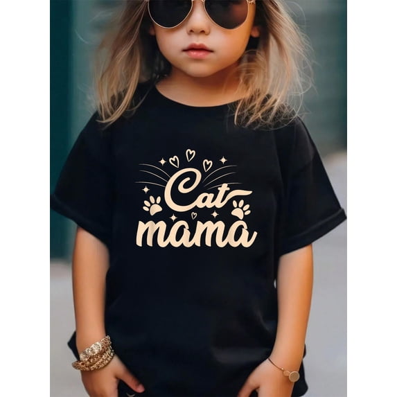 Cat Mama - Cat Mom - Funny Cat Paw - Classic Kids T-Shirt for Kids ...