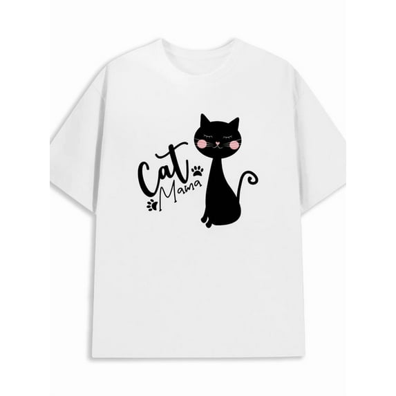 Cat Mama Tee 180G 100% Cotton 180G 100% Cotton men funny short gifts ...