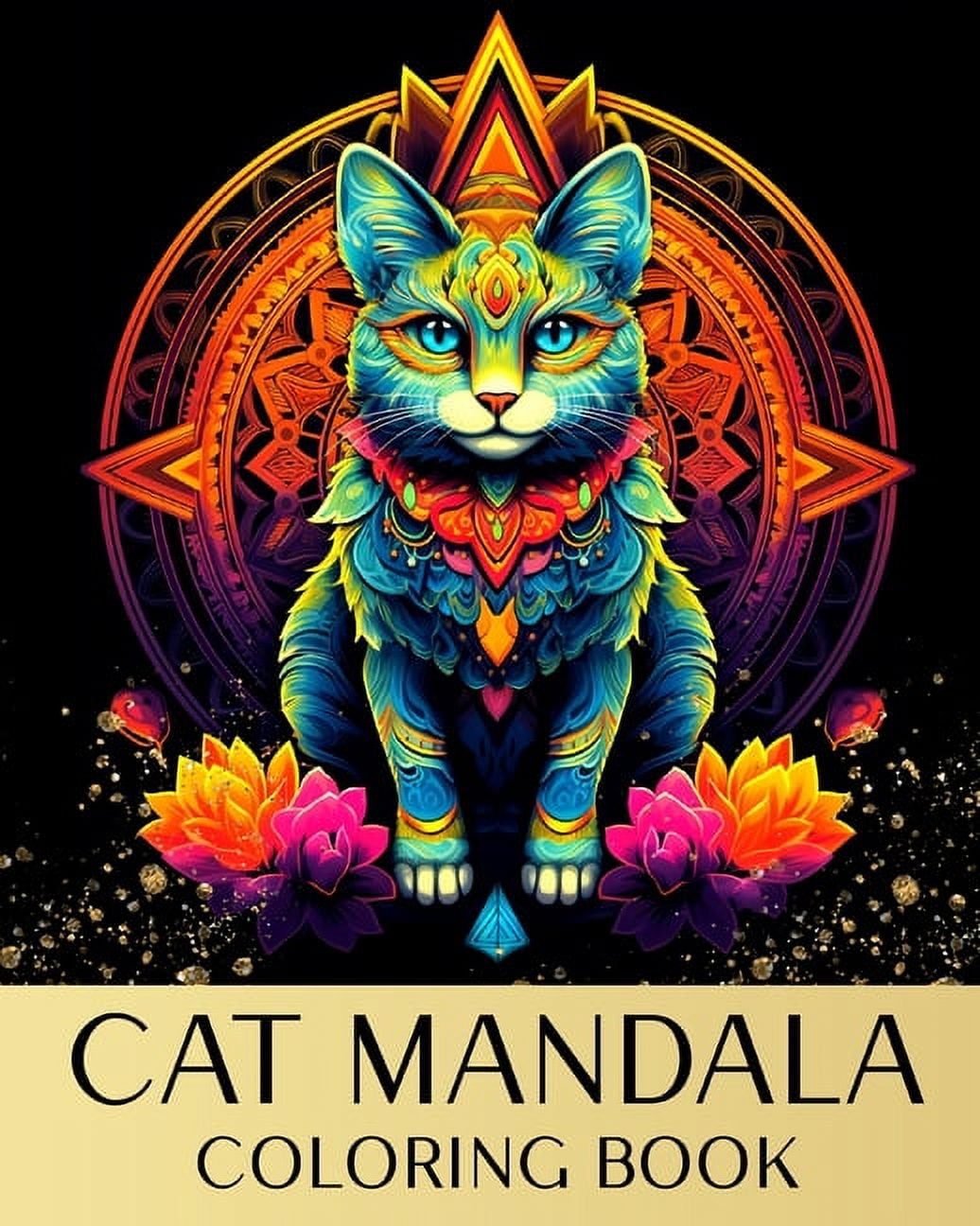 Cat Mandala Coloring Book: Mandala Coloring Sheets with Amazing Cat ...