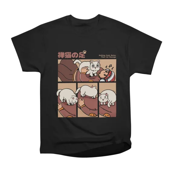 Cat Massage T-Shirt Tee Gift For Him Merch For Her Apparel For Friend ...