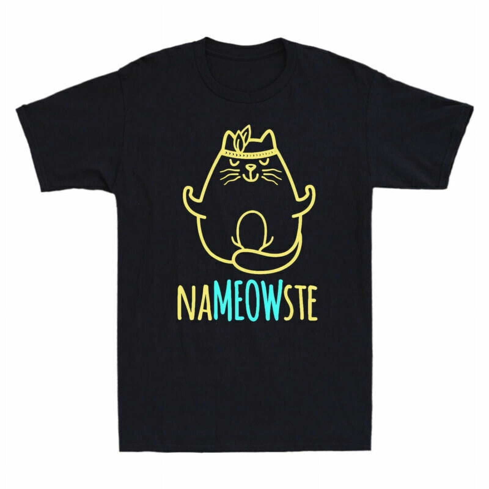Cat Master Gym Zen Yoga T-Shirt Funny Cats Novelty Graphic Black Shirt ...